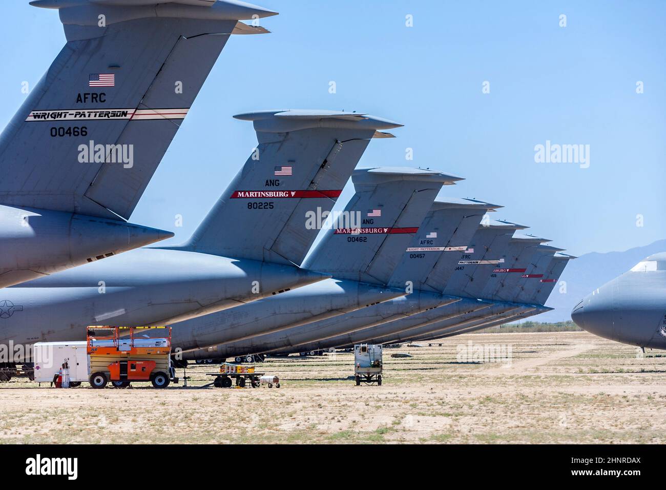 Davis-Monthan Air Force Base AMARG boneyard in Tucson, Arizona Stock ...