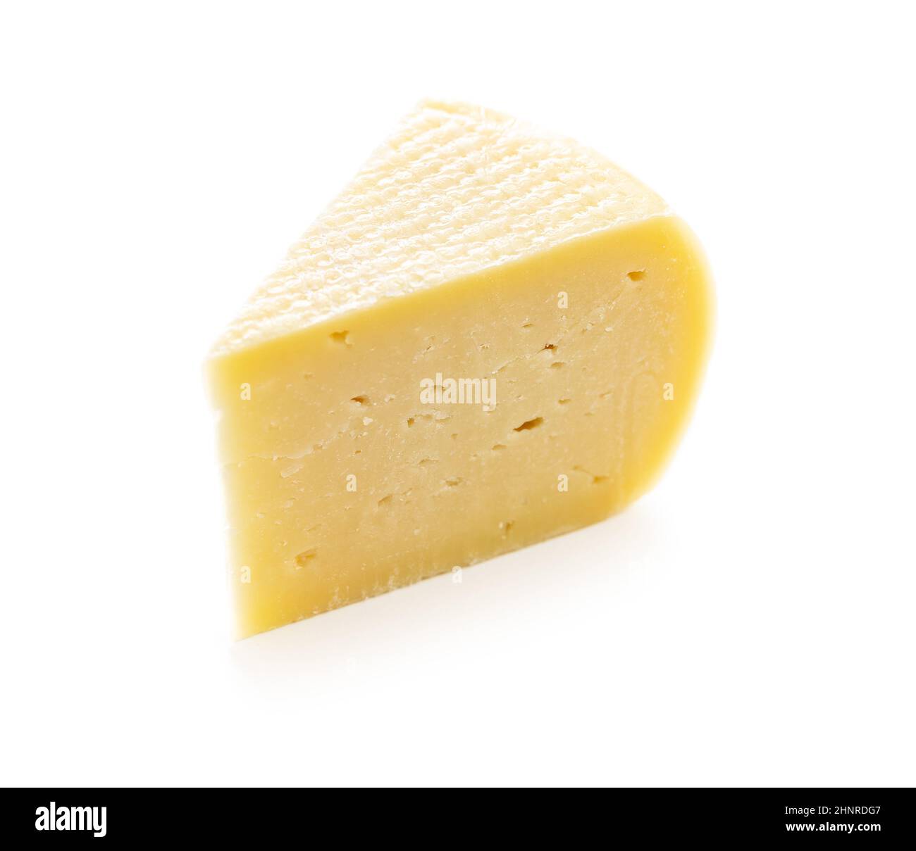 Block of hard cheese isolated on white background Stock Photo - Alamy