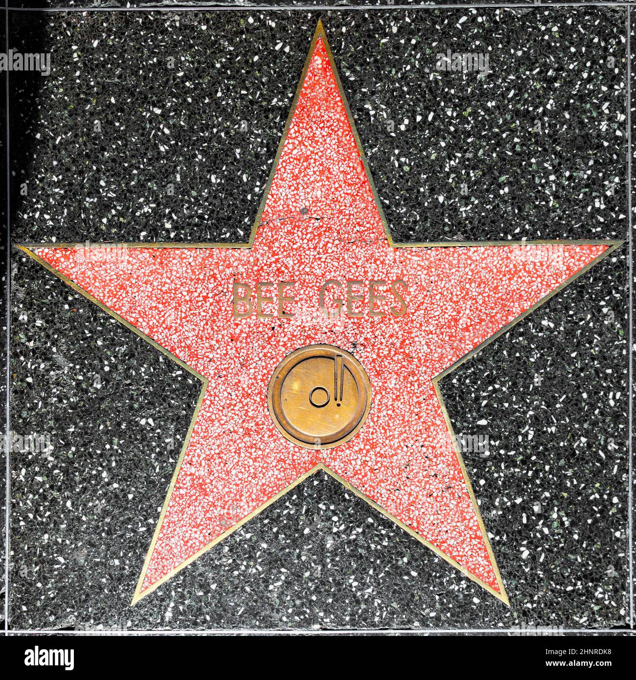 Bee Gees's star on Hollywood Walk of Fame Stock Photo - Alamy