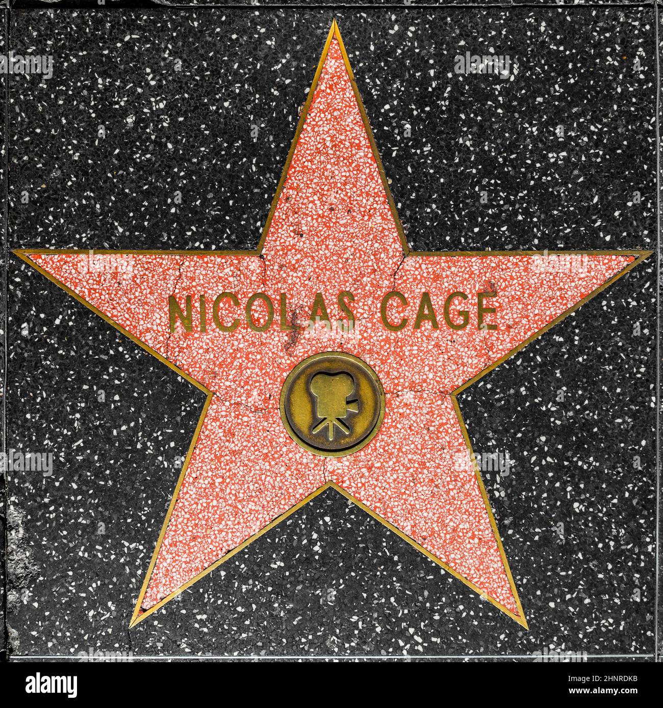 Nicolas Cages star on Hollywood Walk of Fame Stock Photo - Alamy