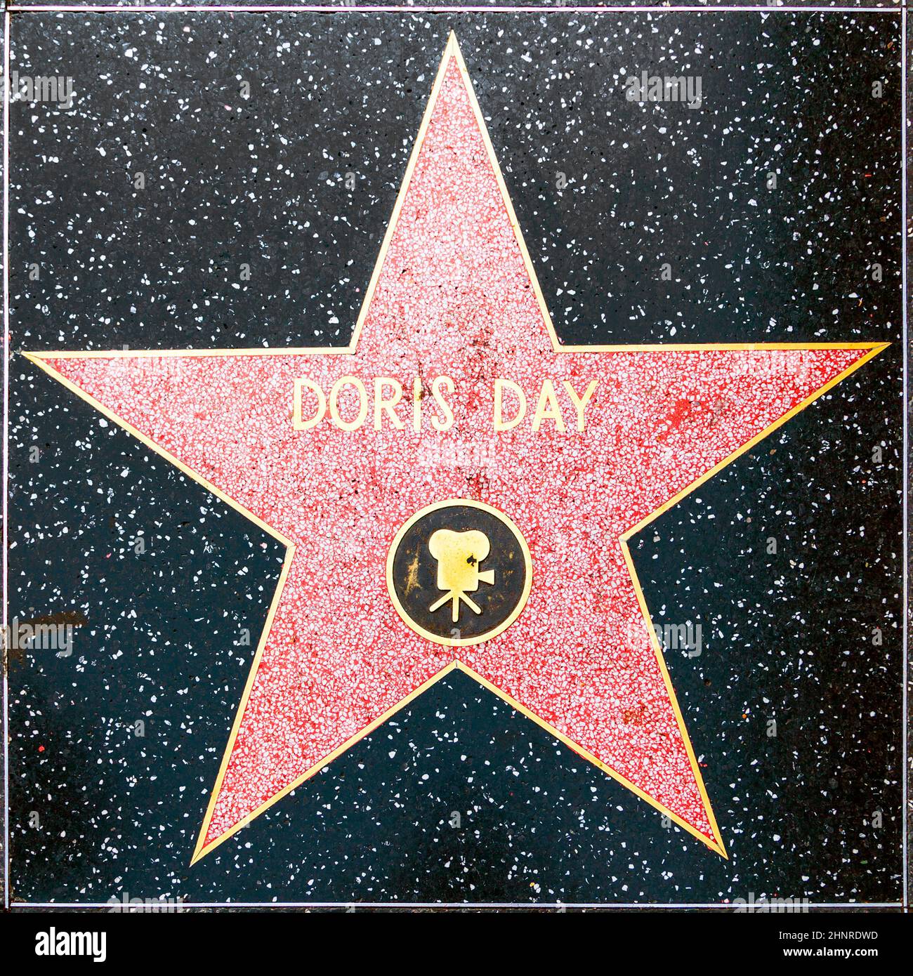 Doris Days star on Hollywood Walk of Fame Stock Photo - Alamy