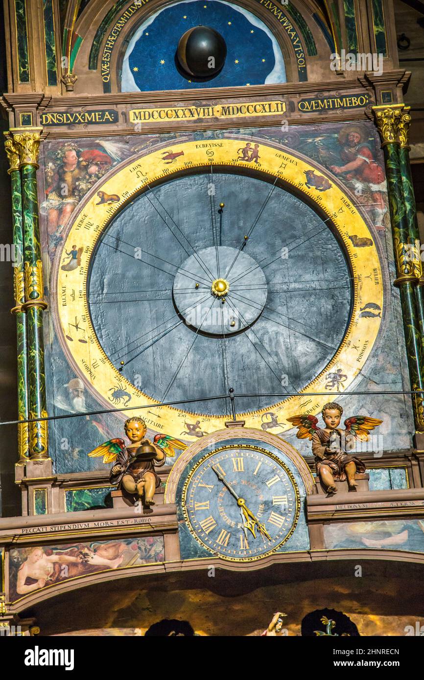astronomical clock in the Cathedral of Strasbourg Stock Photo - Alamy