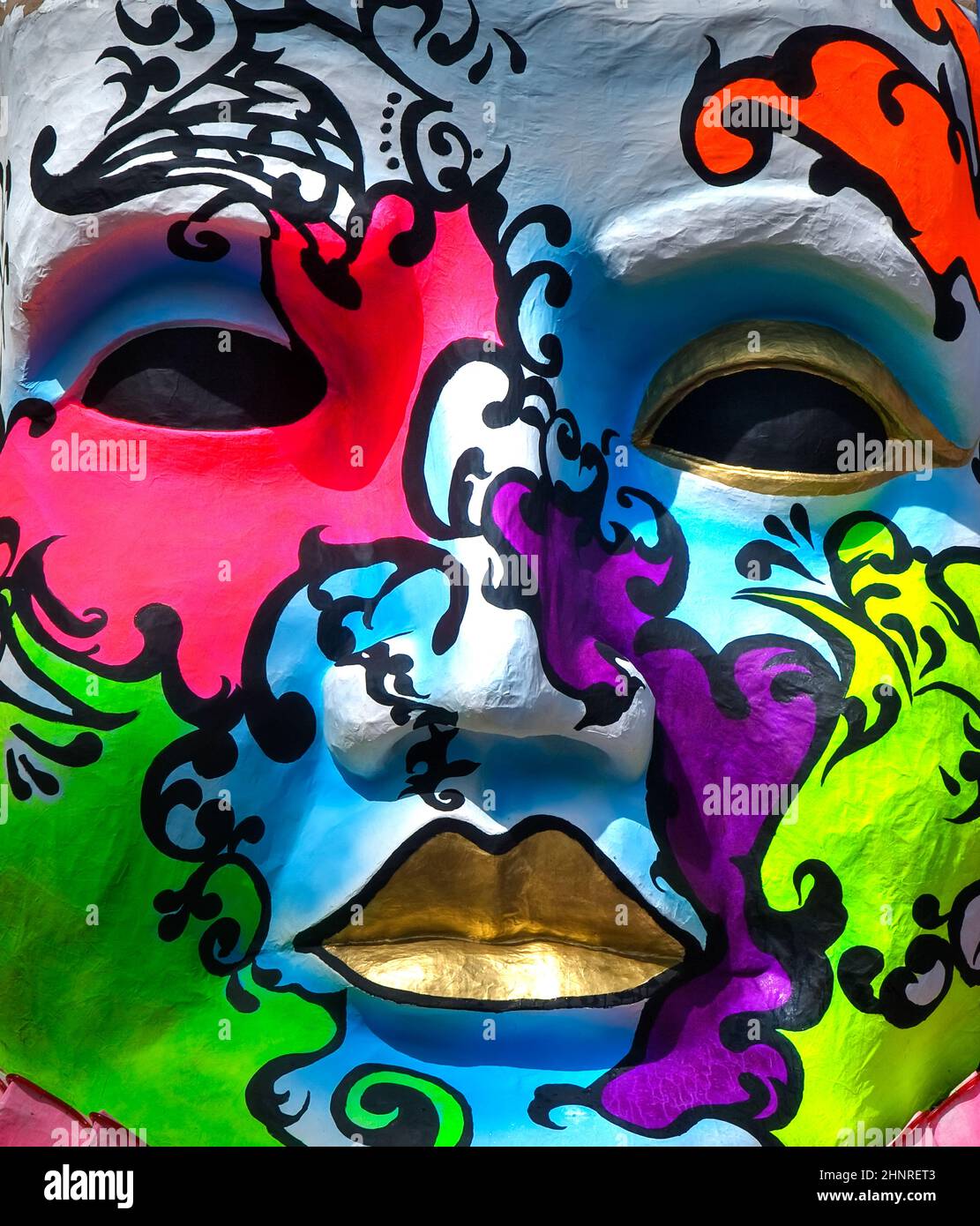 Colourful Detail from a Carnival Float in Malta Stock Photo - Alamy