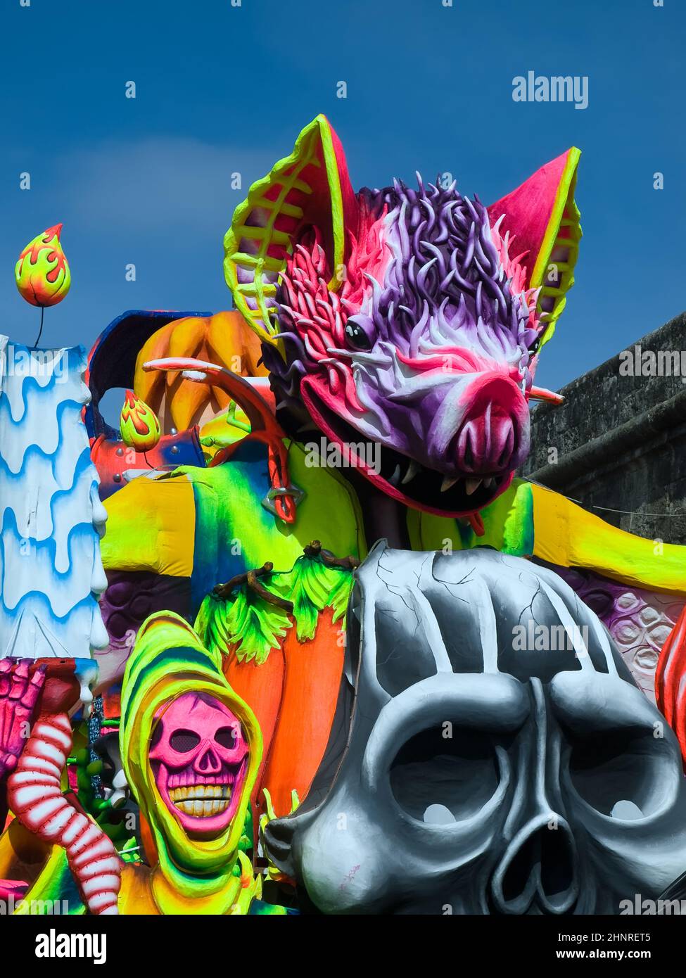Colourful Detail from a Carnival Float in Malta Stock Photo - Alamy