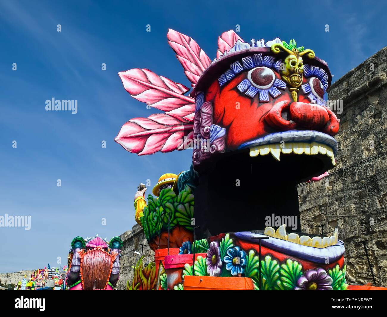Colourful Detail from a Carnival Float in Malta Stock Photo - Alamy