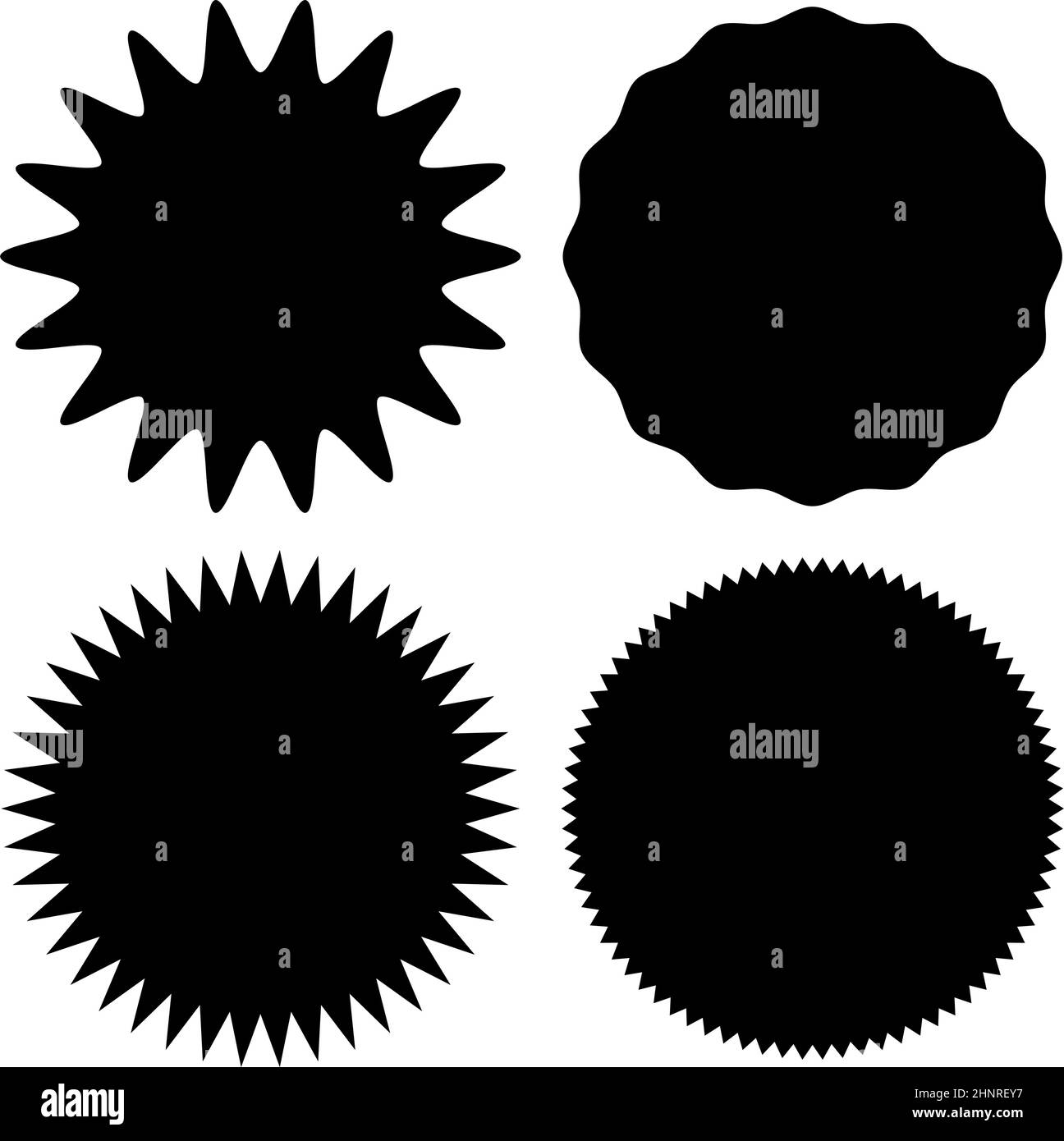 Starburst, sunburst price tag, label with empty, blank space. Price ...