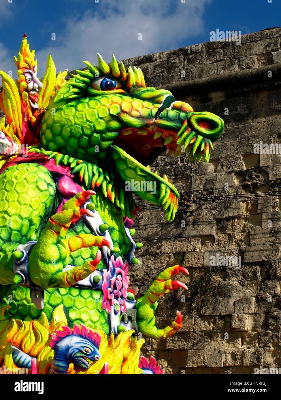 Colourful Detail from a Carnival Float in Malta Stock Photo - Alamy