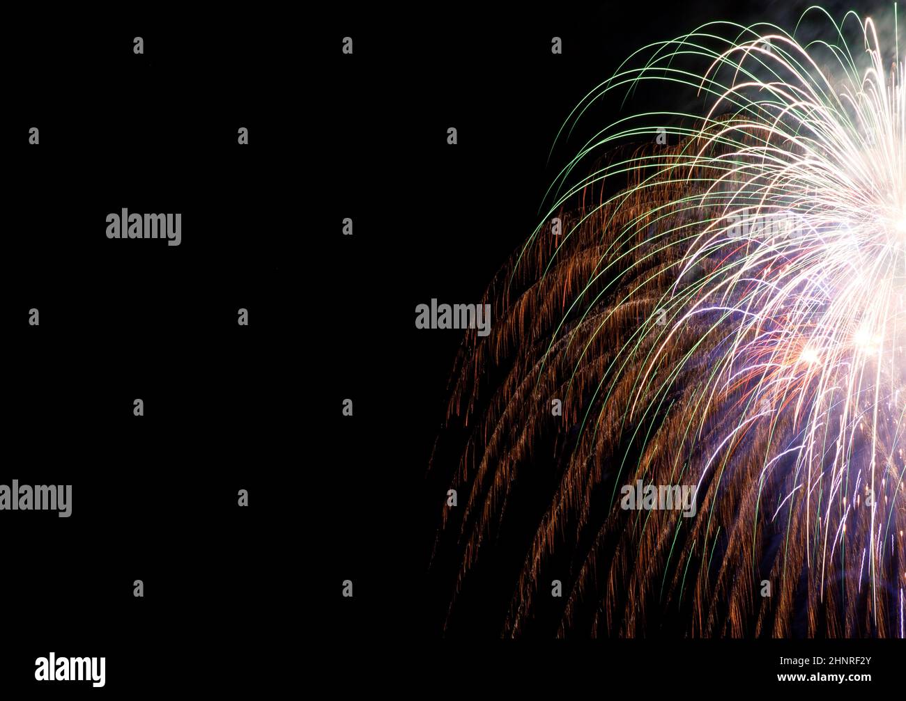 Colourful Pyrotechnic Fireworks in the Sky Stock Photo - Alamy