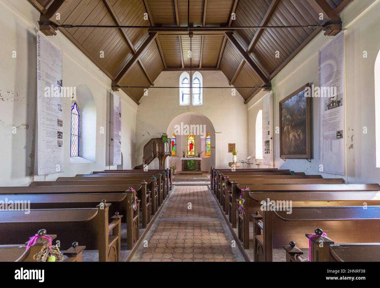 Inside old church hi-res stock photography and images - Alamy