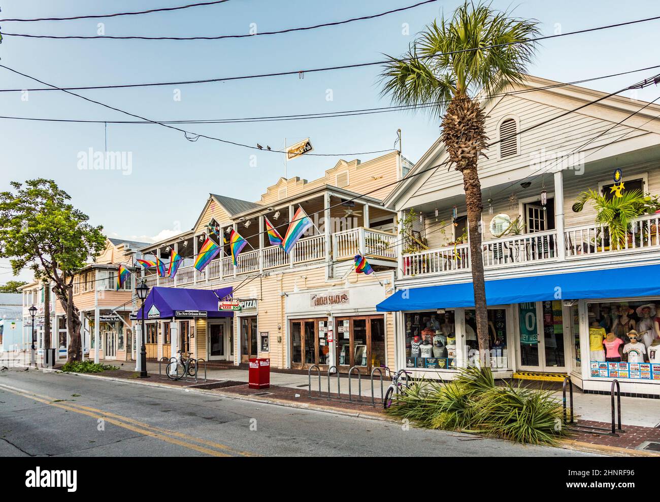 typical wooden historic architecture from early last century downtown ...
