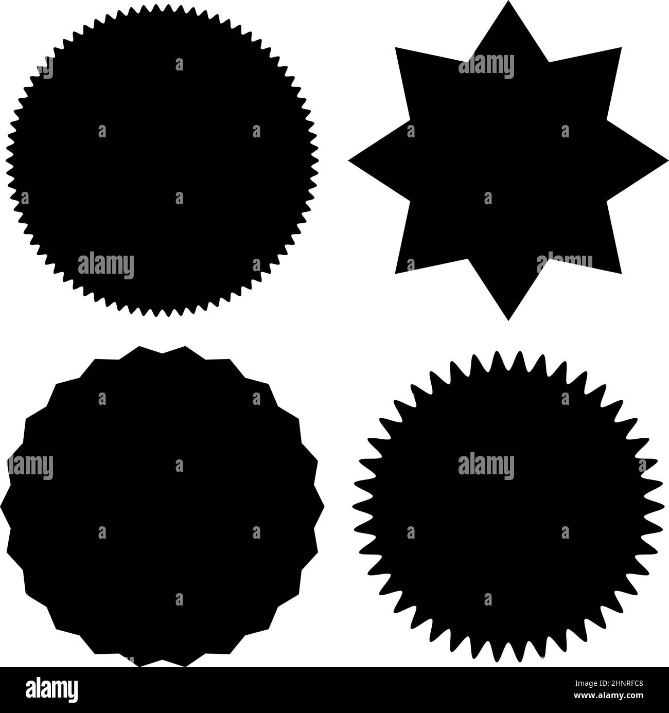 Starburst, sunburst price tag, label with empty, blank space. Price ...