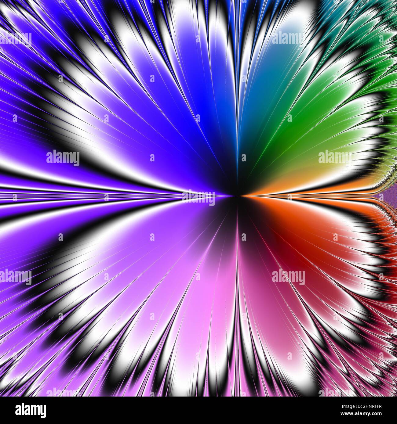 Fantastic interweaving of multi-colored patterns. 3D render Stock Photo ...