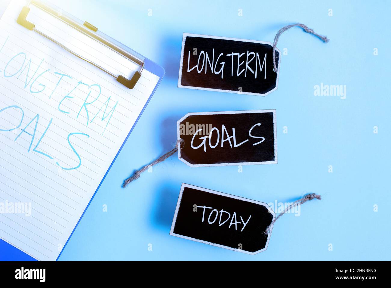 Handwriting text Longterm Goals, Business overview Strategic target ...