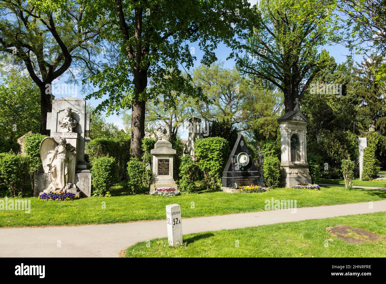 view to Vienna Central Cemetery, the place where famous people like ...