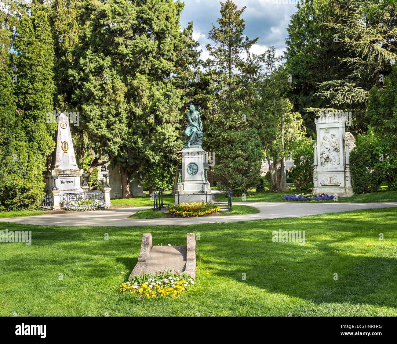 view to Vienna Central Cemetery, the place where famous people like ...