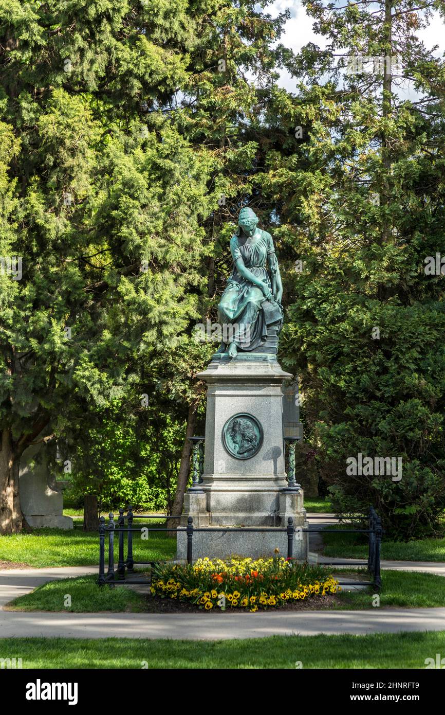view to Vienna Central Cemetery, the place where famous people like ...