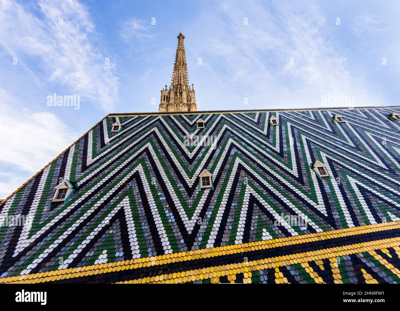 Roof Tiles Of St. Stephen's Cathedral, Vienna, Austria Stock Photo - Alamy