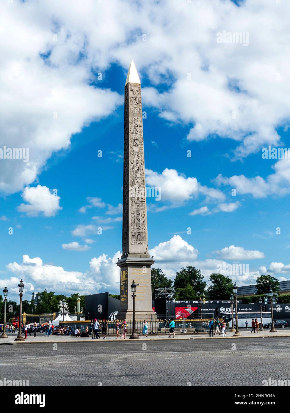 Obelisk (Obelisque) of the Place de la Concorde Stock Photo - Alamy