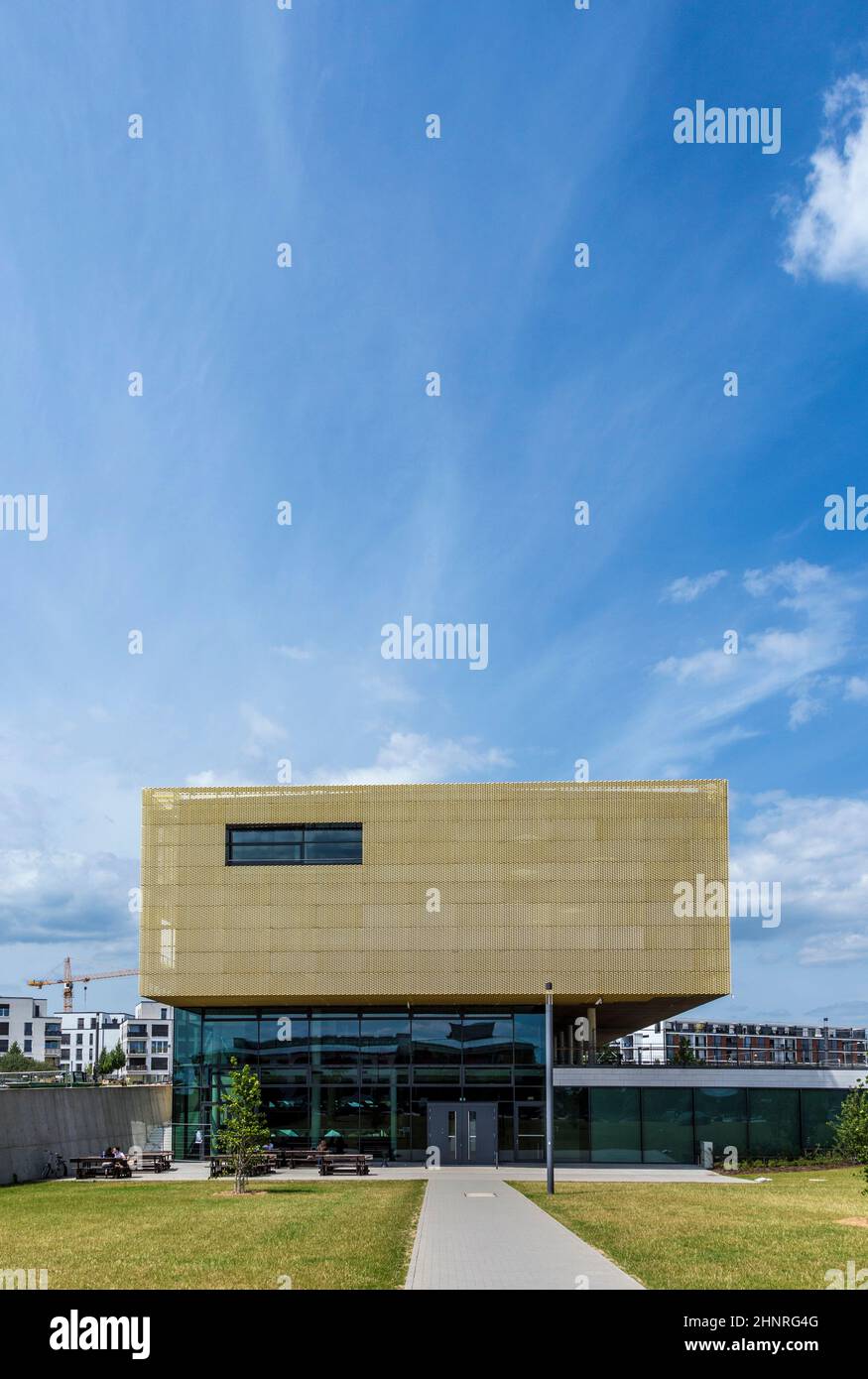 building of the new campus of the Goethe University in Frankfurt Stock ...