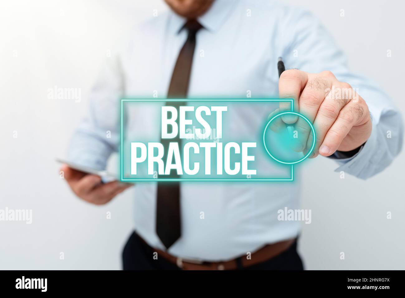 Text sign showing Best Practice, Business concept commercial procedures ...