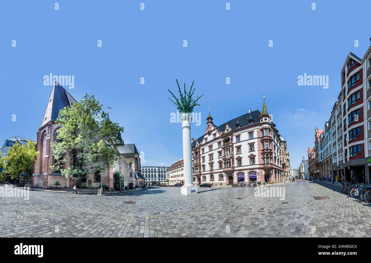Panoramic view of downtown Leipzig Stock Photo - Alamy