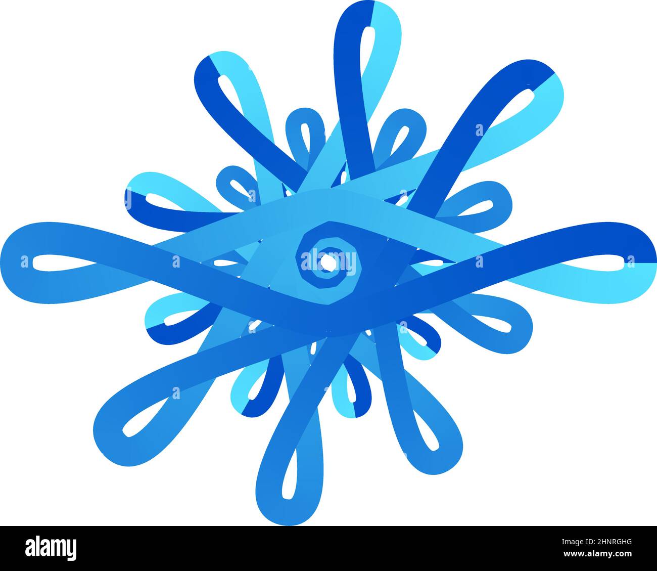 Organic shape design element. Random curvy, curved lines intersecting ...