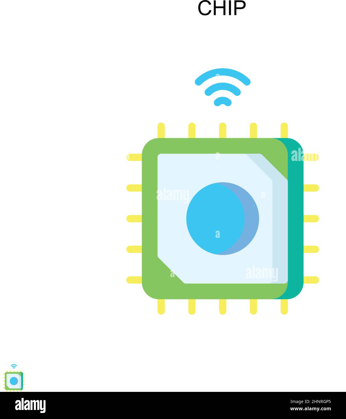 Chip Simple vector icon. Illustration symbol design template for web ...