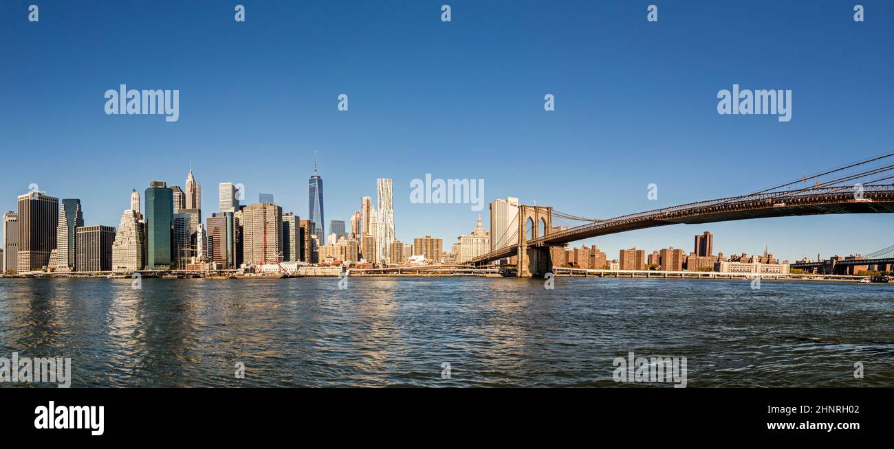 Brooklyn bridge manhattan side tower hi-res stock photography and ...