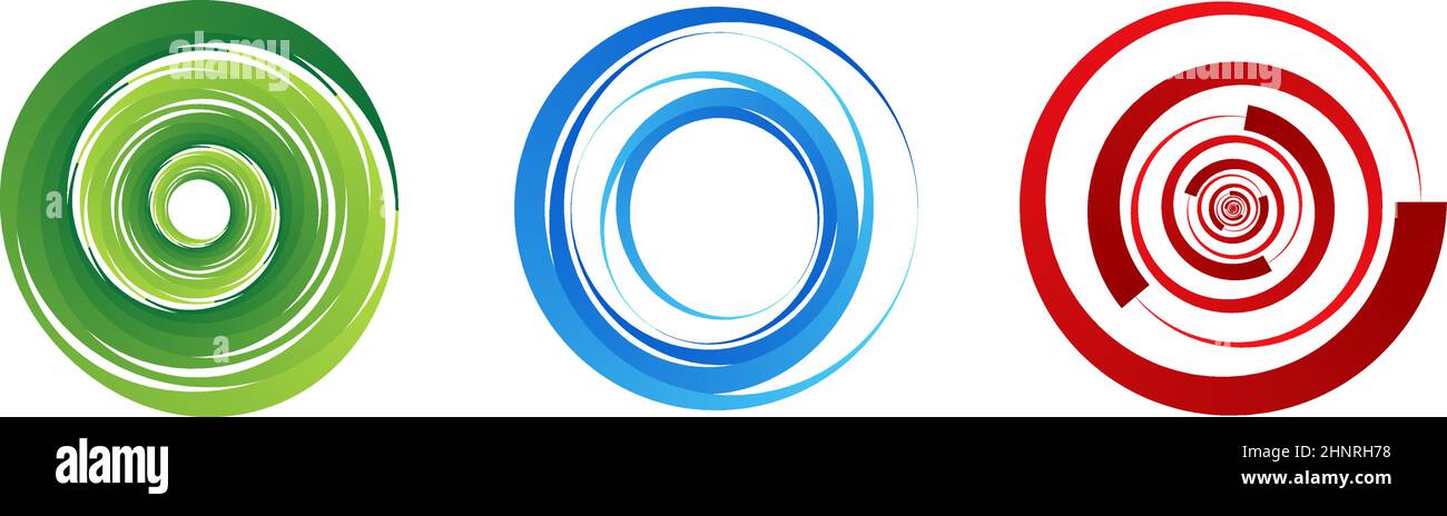 Gradient filled shaded design element, geometric shape set - stock vector illustration, clip-art ...