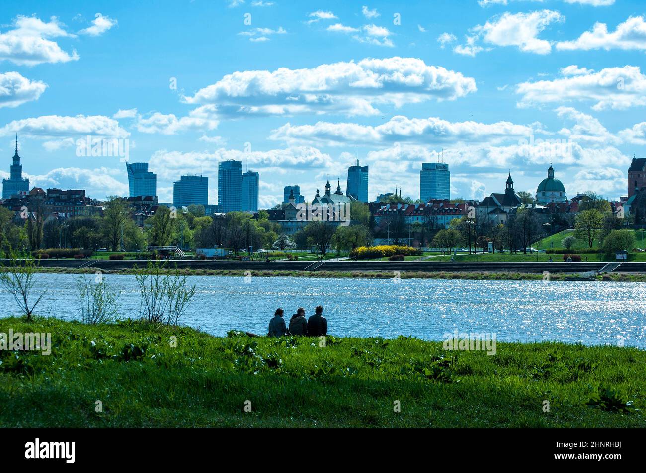 the Vistula River, view, over Warsaw Stock Photo - Alamy