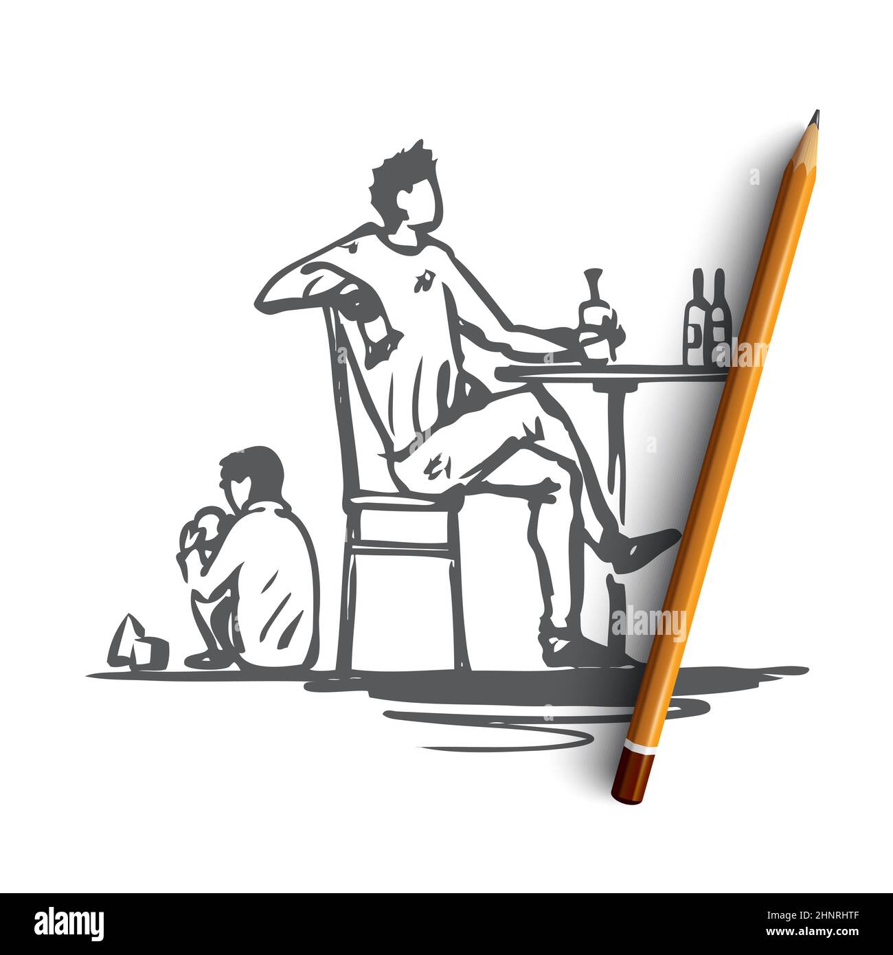 Drunk father Cut Out Stock Images & Pictures - Alamy