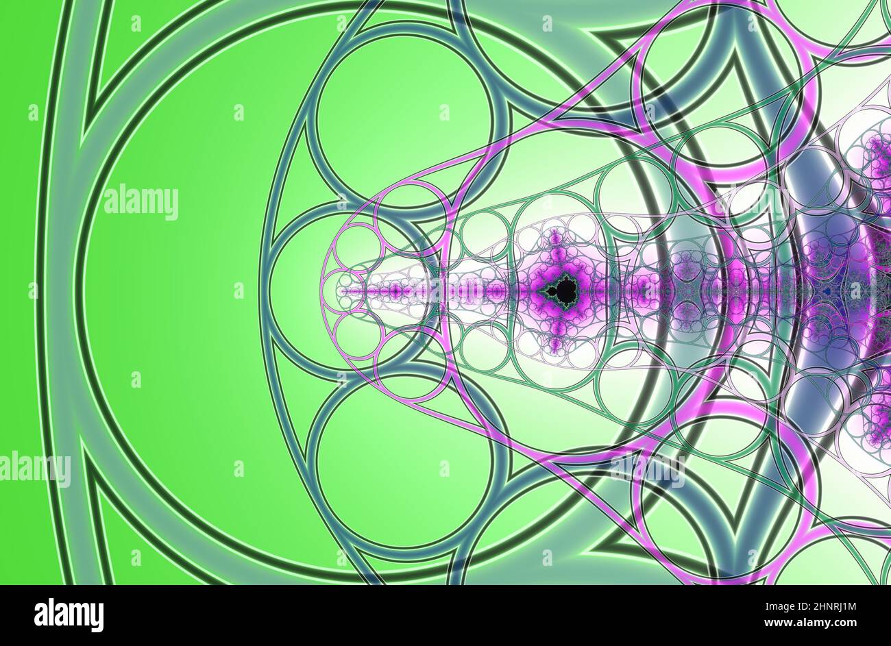 Fantastic interweaving of multi-colored patterns. 3D render Stock Photo ...