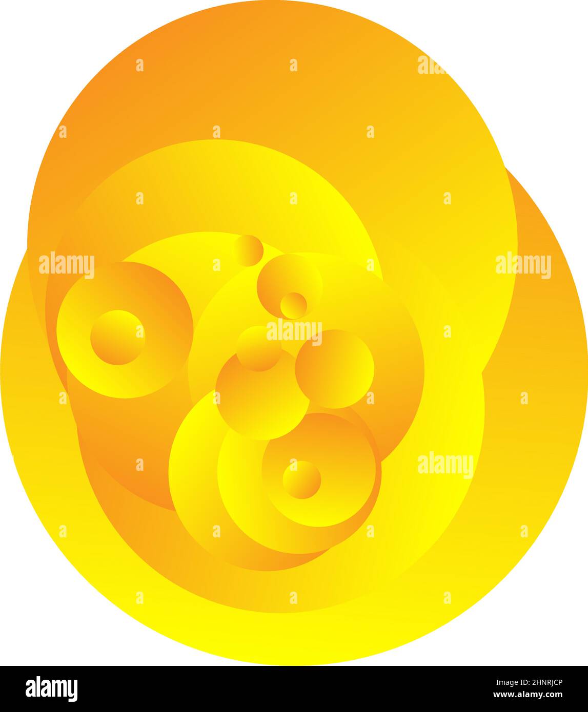 Geometric circle design shape with random shaded, gradient fill - stock ...