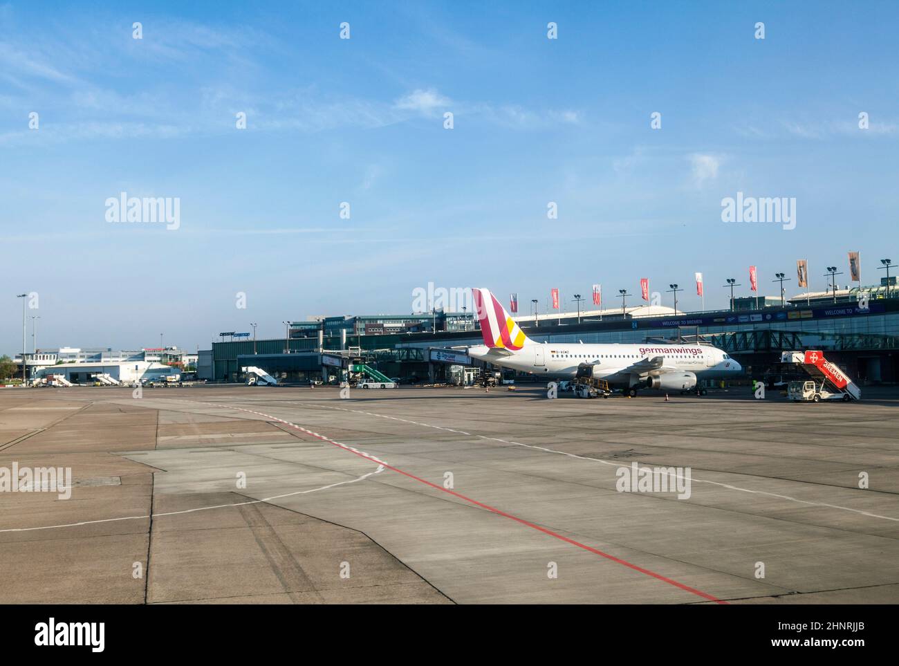 german wings aircraft at Bremen airport Stock Photo - Alamy