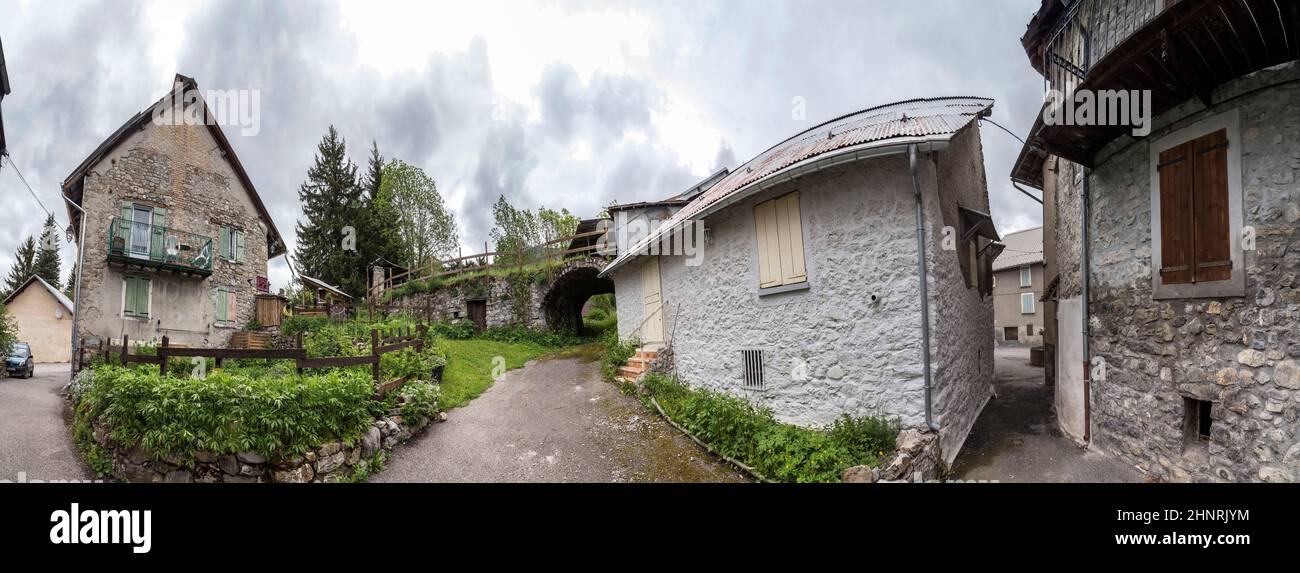 village of Le Vernet in the french Alpes Stock Photo - Alamy