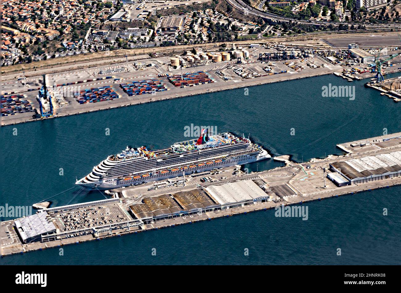 aerial view of cruise ship carnival vista Stock Photo - Alamy