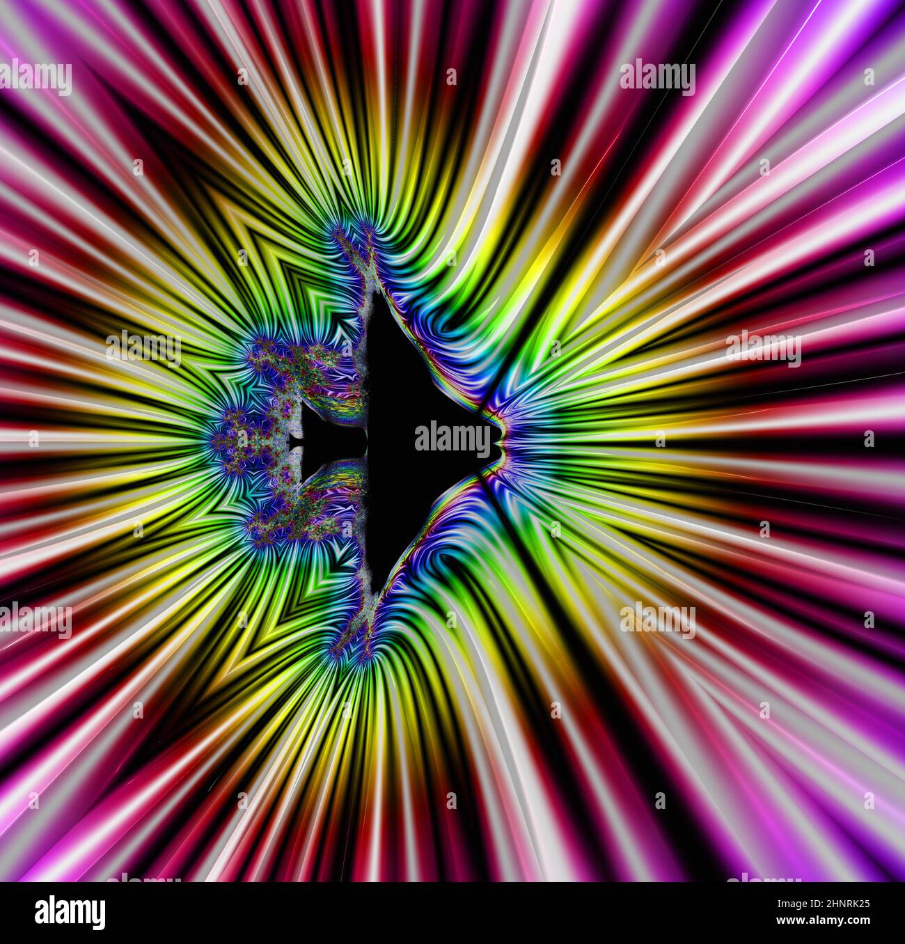 Fantastic interweaving of multi-colored patterns. 3D render Stock Photo ...