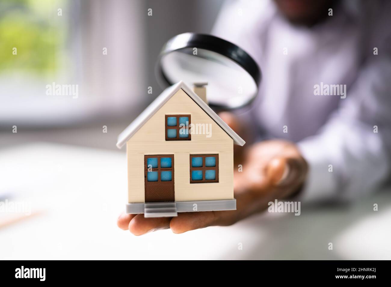 Real Estate House Appraisal And Inspection. Checking Home Stock Photo ...