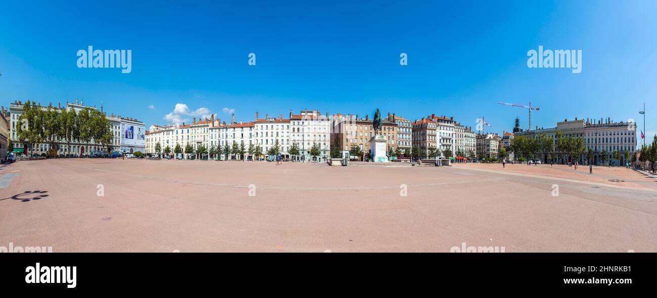 view of the city of Lyon at Place Bellecour, France Stock Photo - Alamy