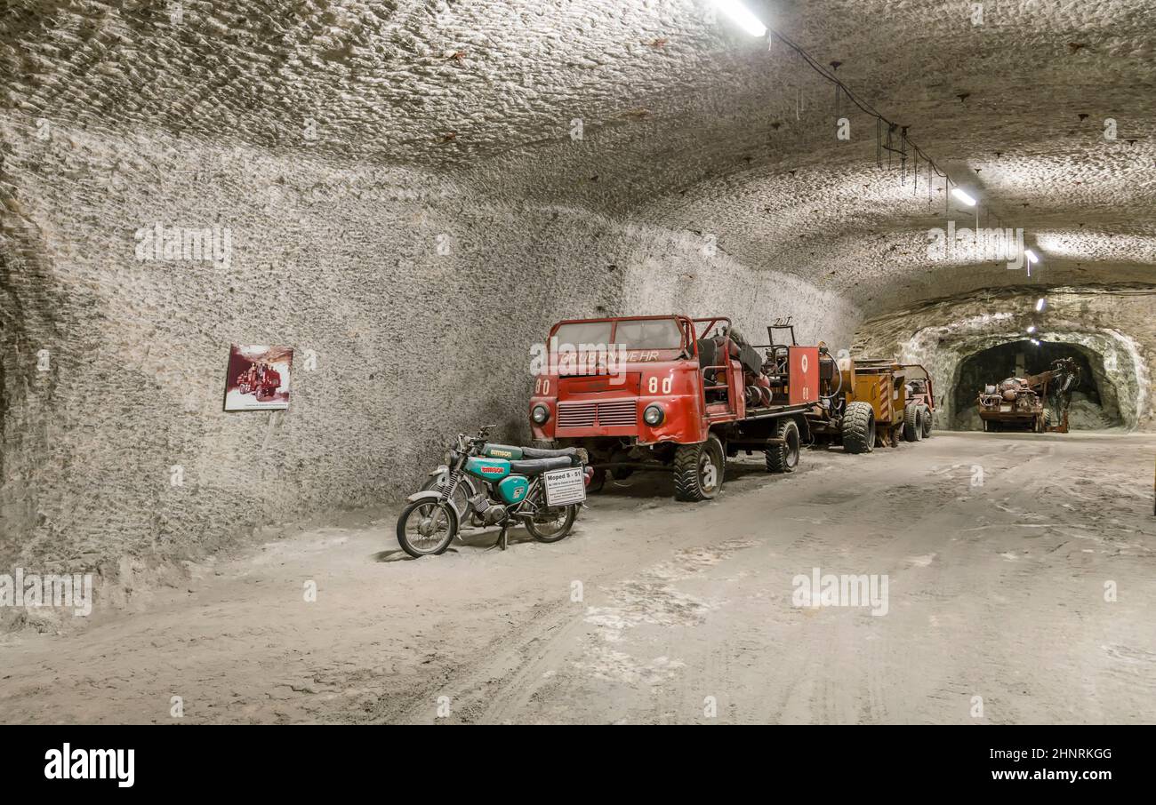 fire truck in the mining plant Sondershausen in Germany Stock Photo - Alamy