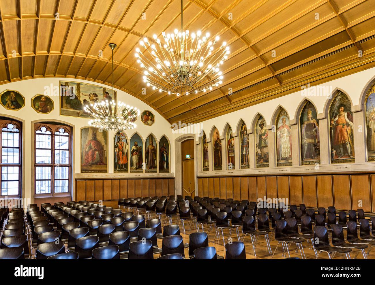 portrait of german kings hang in the Kaisersaal Stock Photo - Alamy
