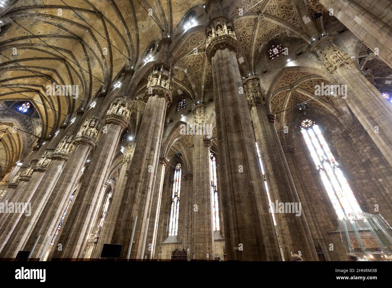Interior of famous Milan Cathedral - Duomo Stock Photo - Alamy