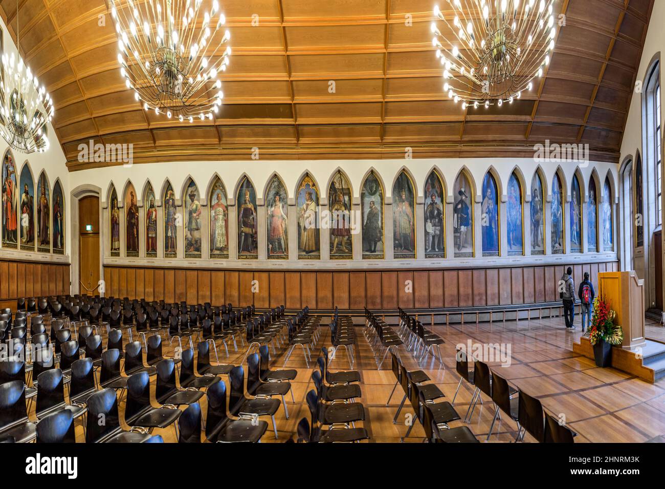 portrait of german kings hang in the Kaisersaal Stock Photo - Alamy