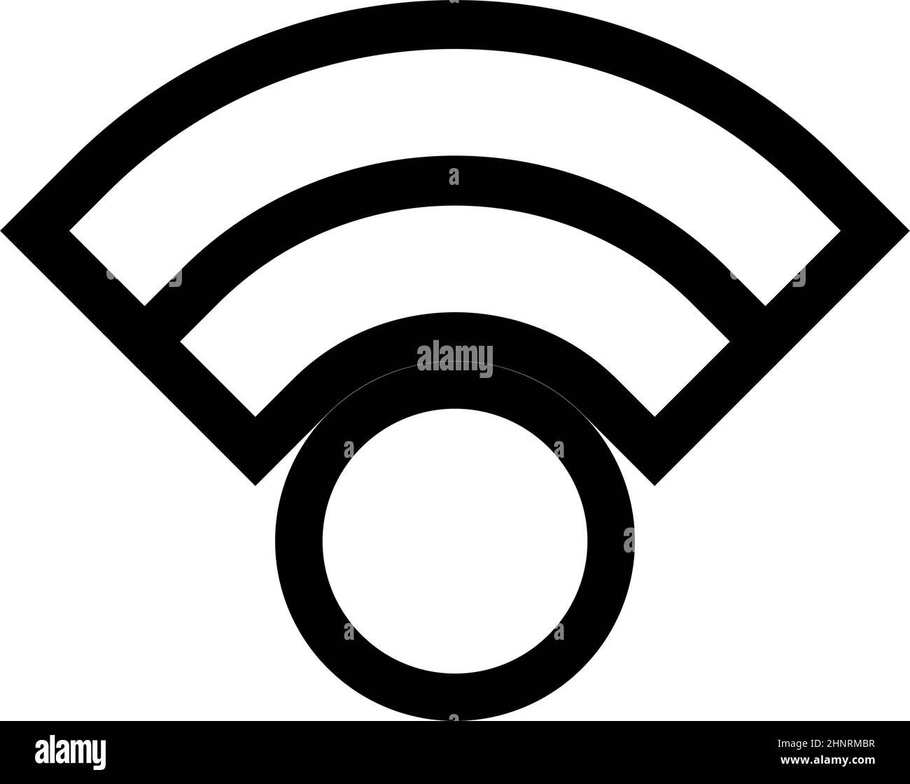 Wireless, cordless signal, internet, wifi shape icon, symbol - stock ...