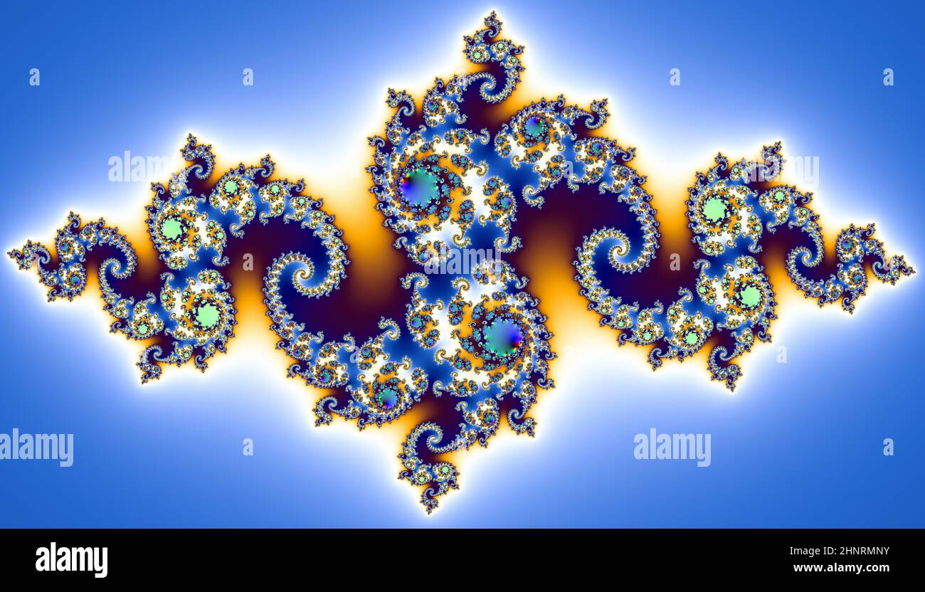 Fantastic interweaving of multi-colored patterns. 3D render Stock Photo ...