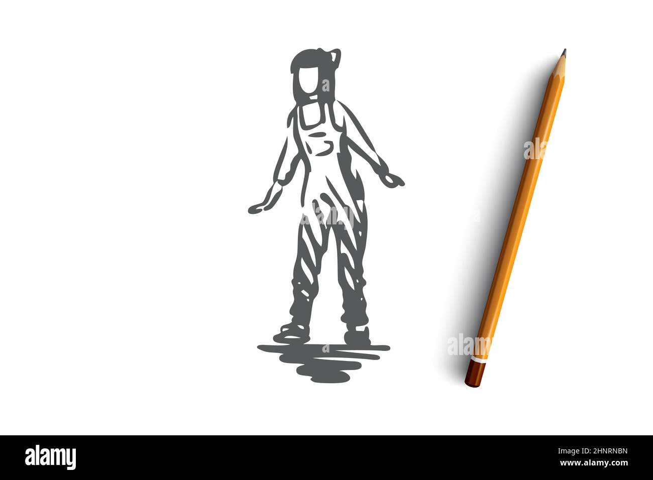 Woman body front back drawing vector hi-res stock photography and ...