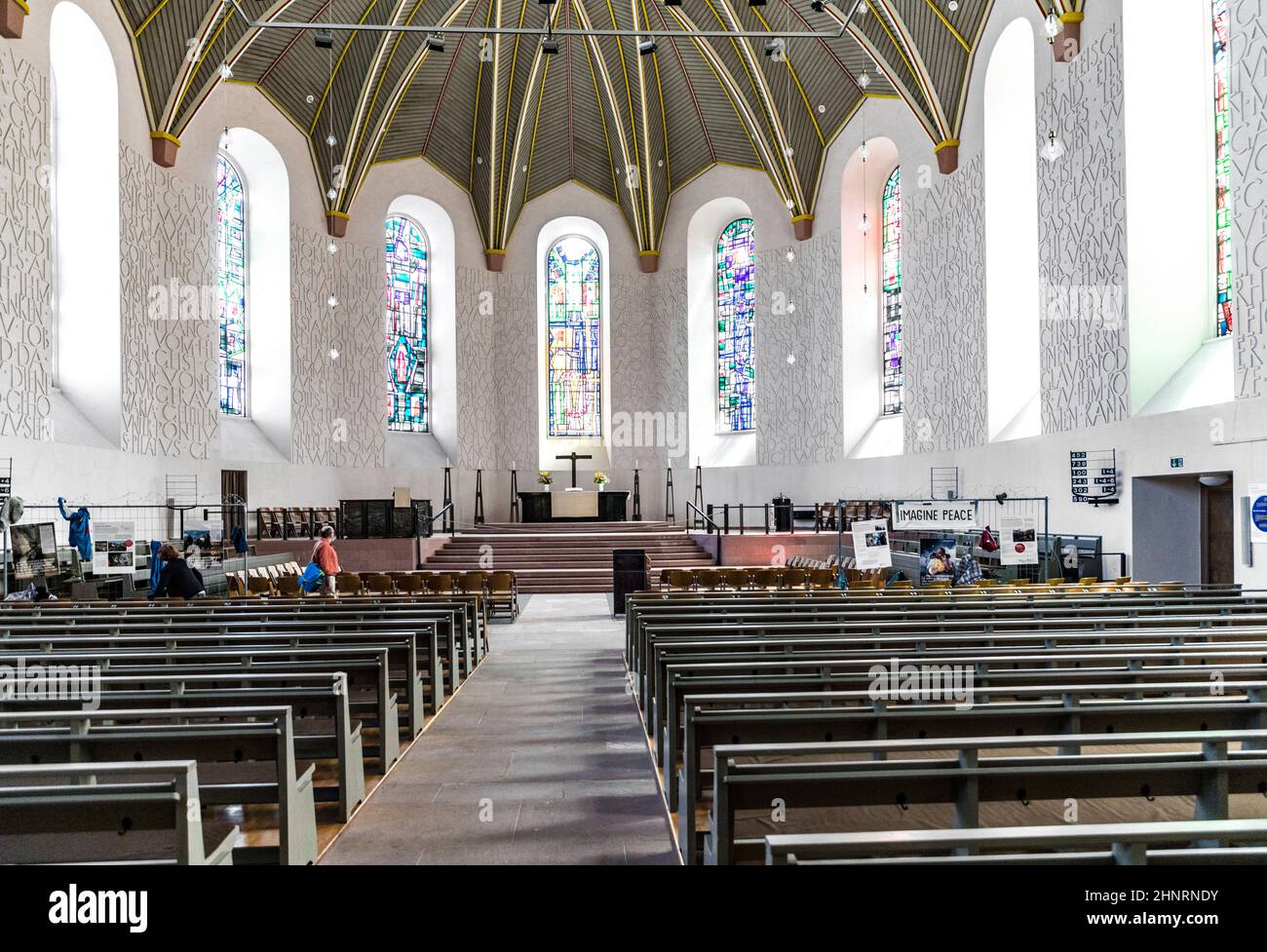 people visit The Lutheran church in Worms Stock Photo - Alamy