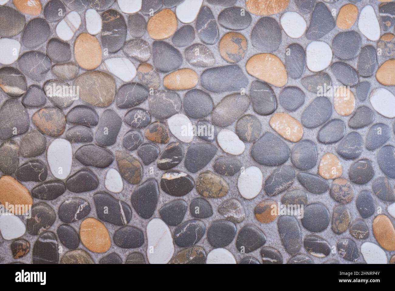 Round stone texture for floor decoration Stock Photo - Alamy