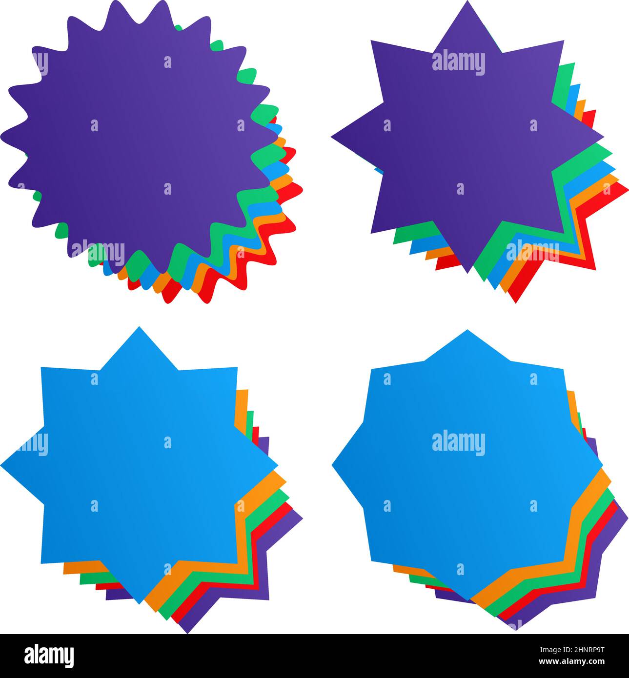 Starburst, sunburst price tag, label with empty, blank space. Price ...