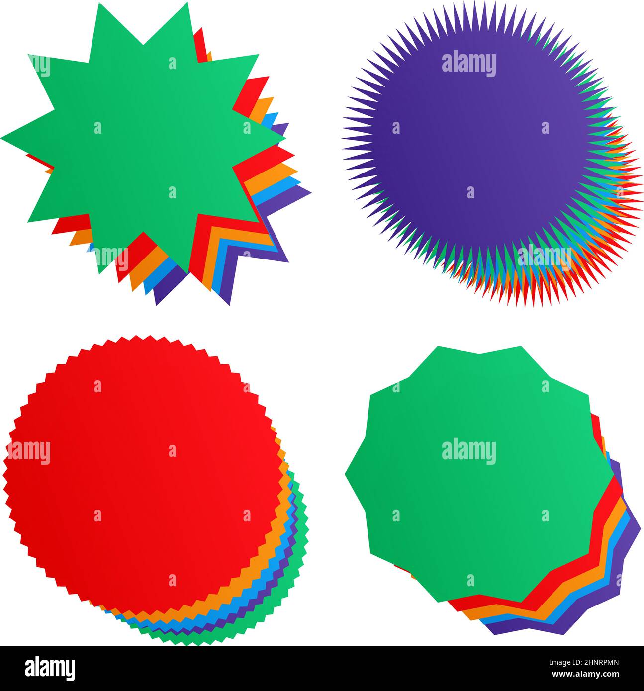 Starburst, sunburst price tag, label with empty, blank space. Price ...